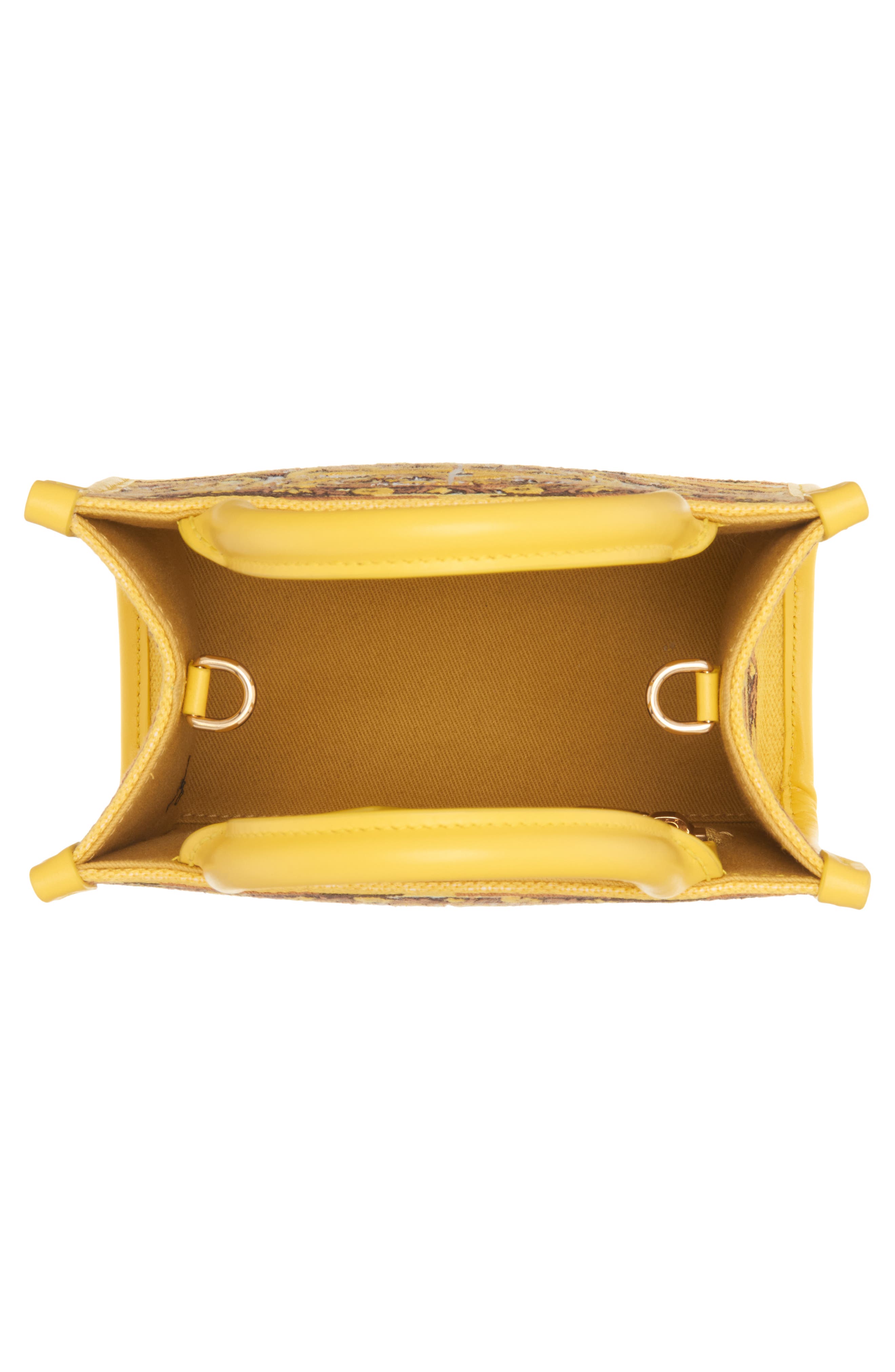 Dolce&Gabbana Mini DG Daily Giallo Tile Embroidered Canvas Shopper ...