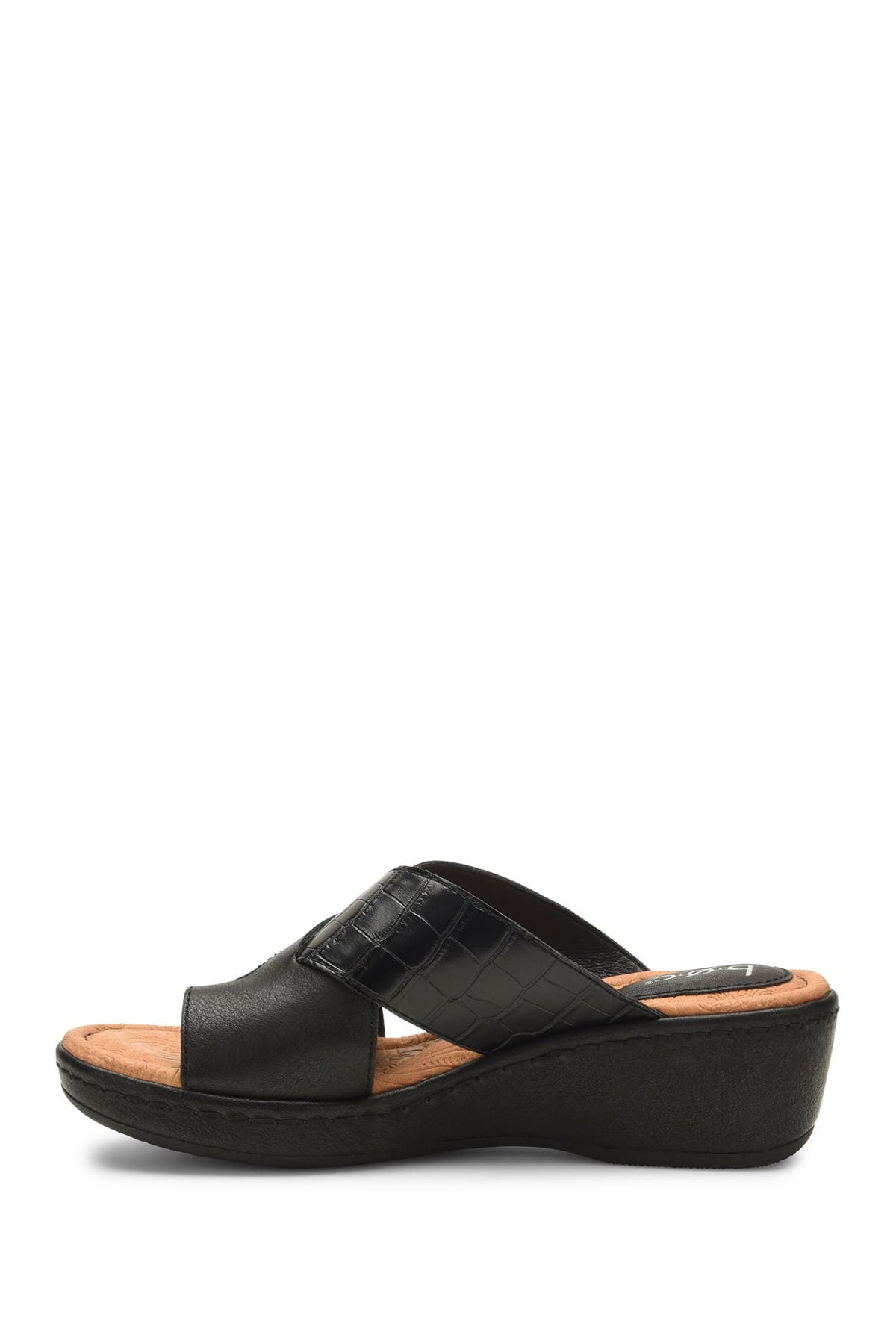 B O C Summer II Croc Embossed Demi Wedge Sandal | Nordstromrack