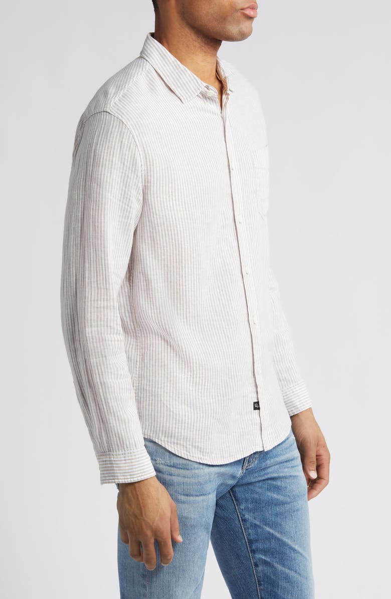 Rails Connor Stripe Linen Blend Button-Up Shirt | Nordstrom