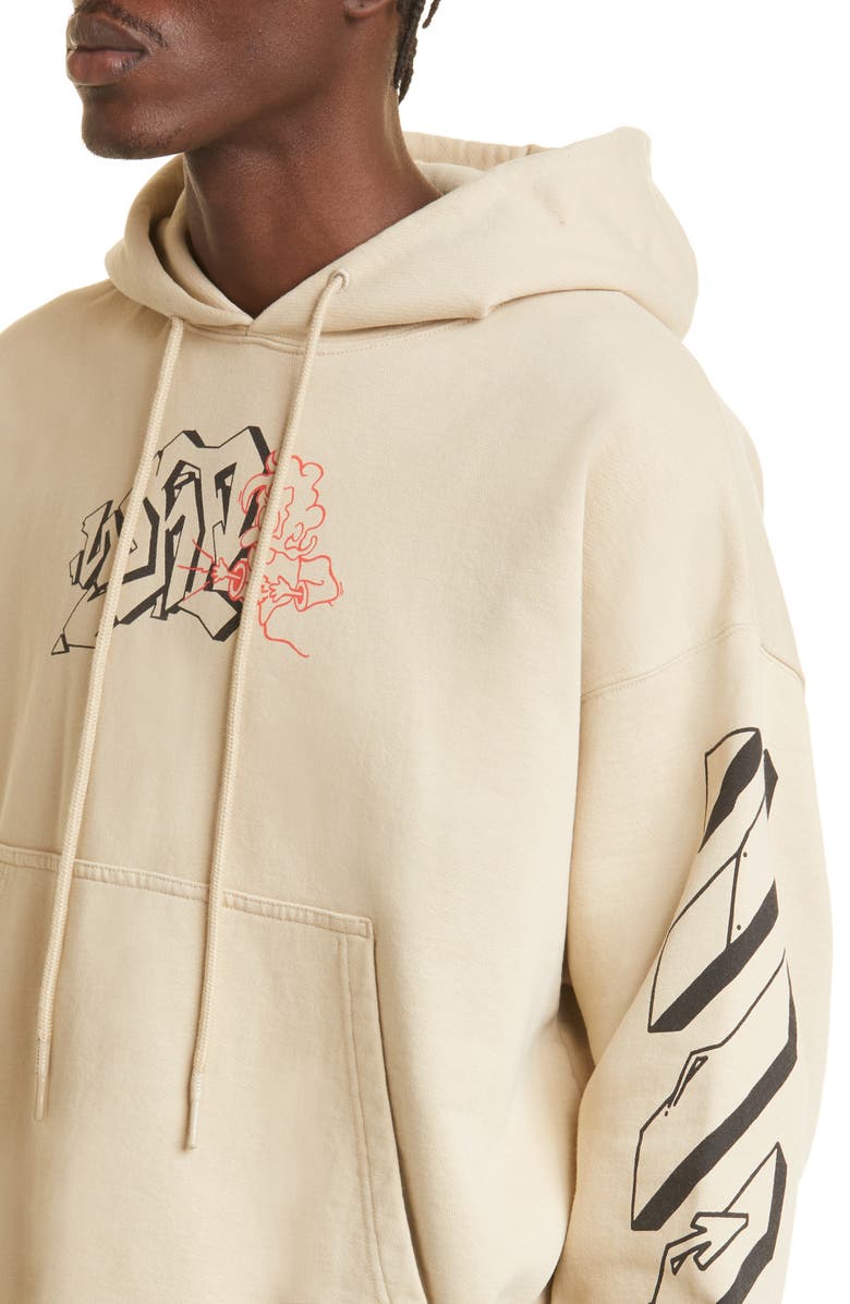 Off-White Men's Graffiti Outline Skate Hoodie | Nordstromrack