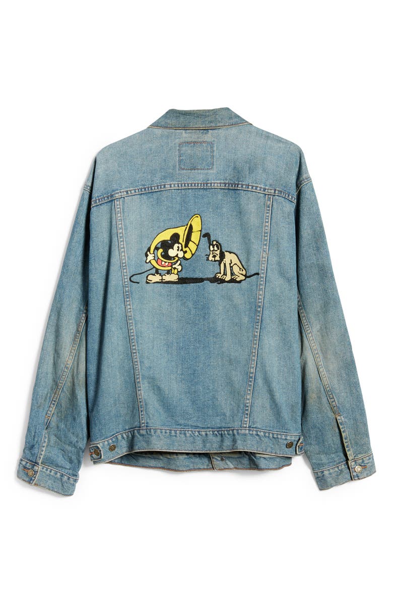 Disney x Levi's® Unisex Reworked Vintage Mickey & Pluto Denim Jacket ...