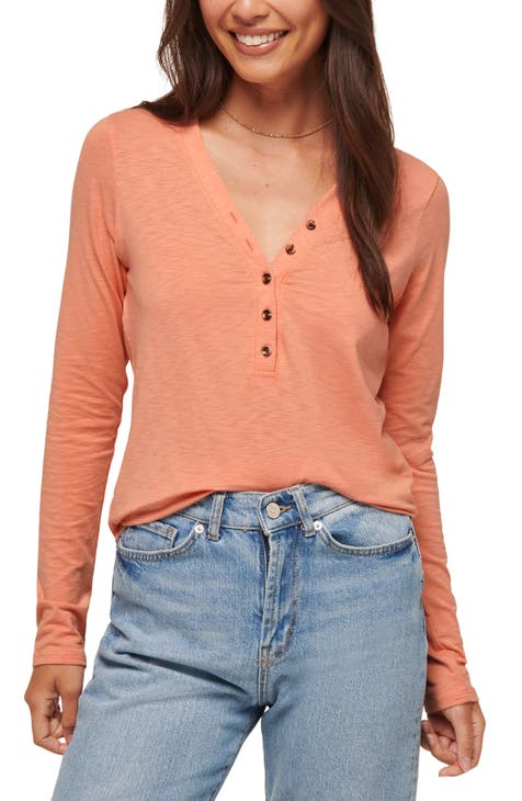 Women's Coral Tops | Nordstrom
