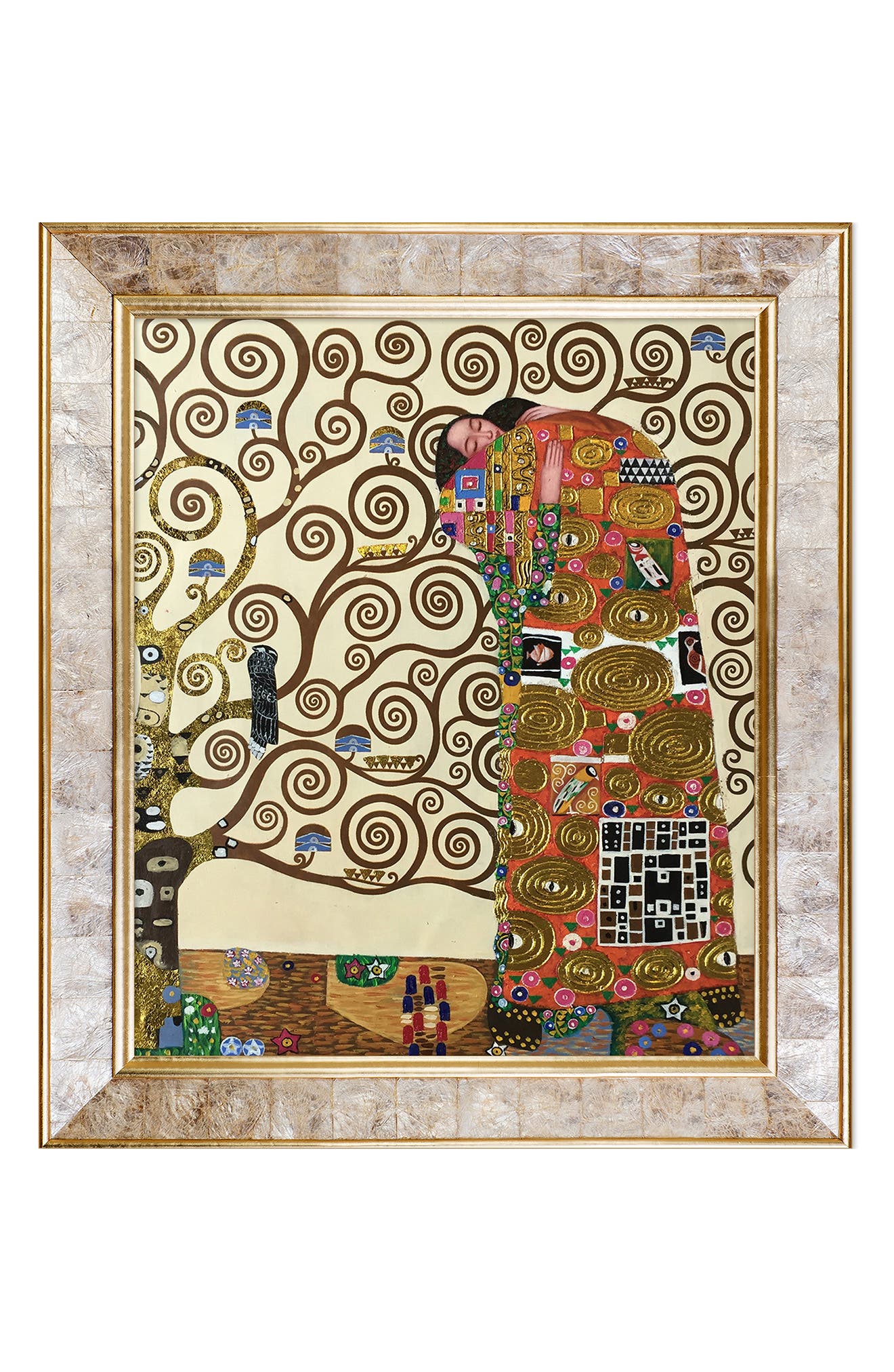 OVERSTOCK ART Fulfillment - The Embrace by Gustav Klimt Hand Painted ...