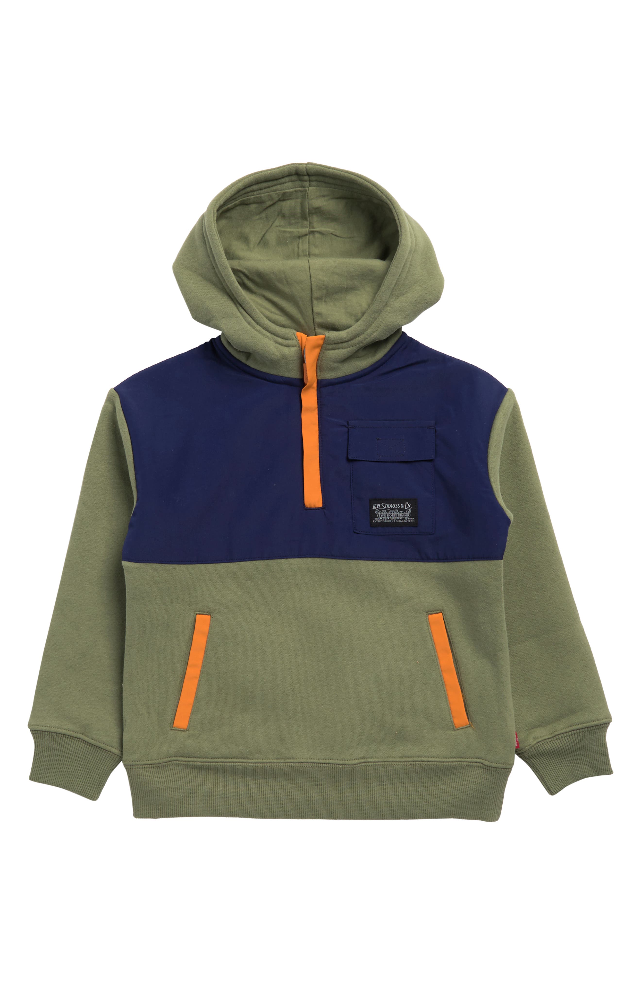 Levi's® Kids' Utility Colorblock Quarter Zip Pullover | Nordstromrack
