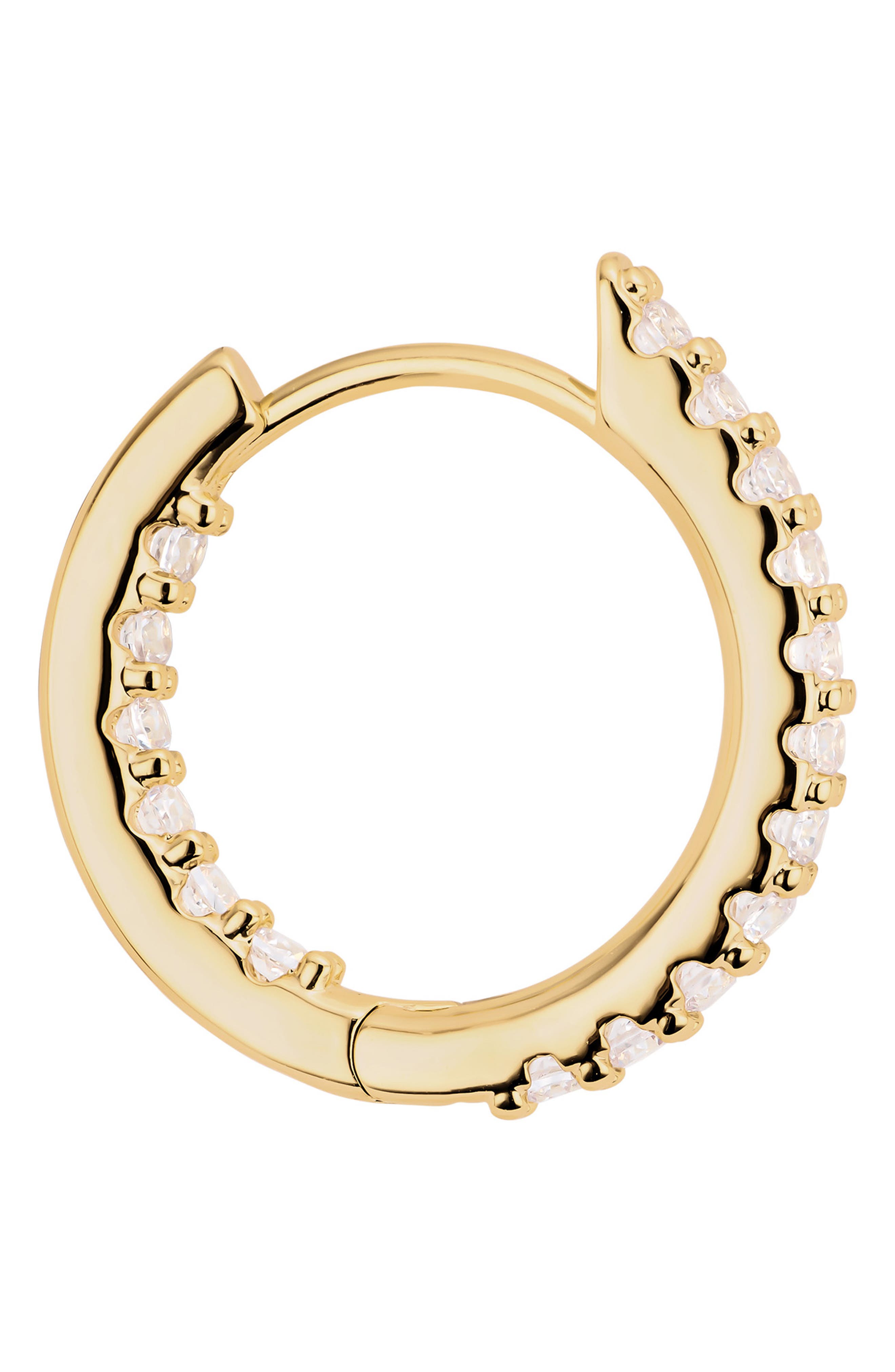 ATHRA LUXE Modern Muse CZ In & Out Huggie Hoop Earrings | Nordstrom