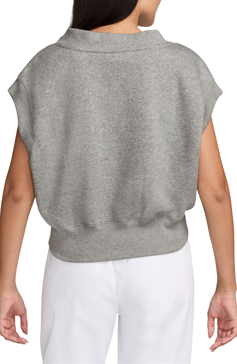 Nike Sportswear Phoenix Fleece Cap Sleeve V-Neck Crop Sweatshirt ...