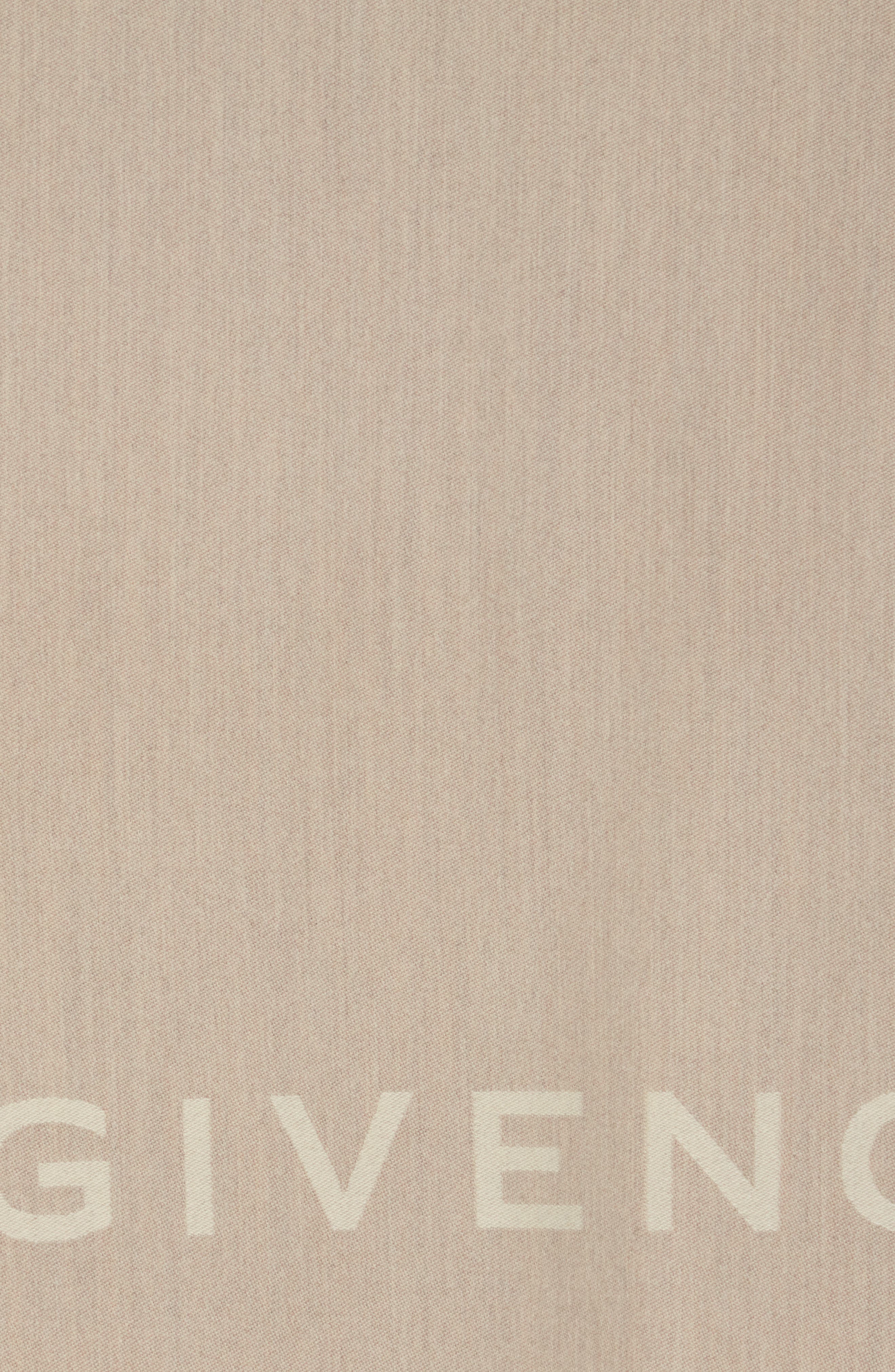 Givenchy Logo Jacquard Wool & Cashmere Oblong Scarf | Nordstromrack