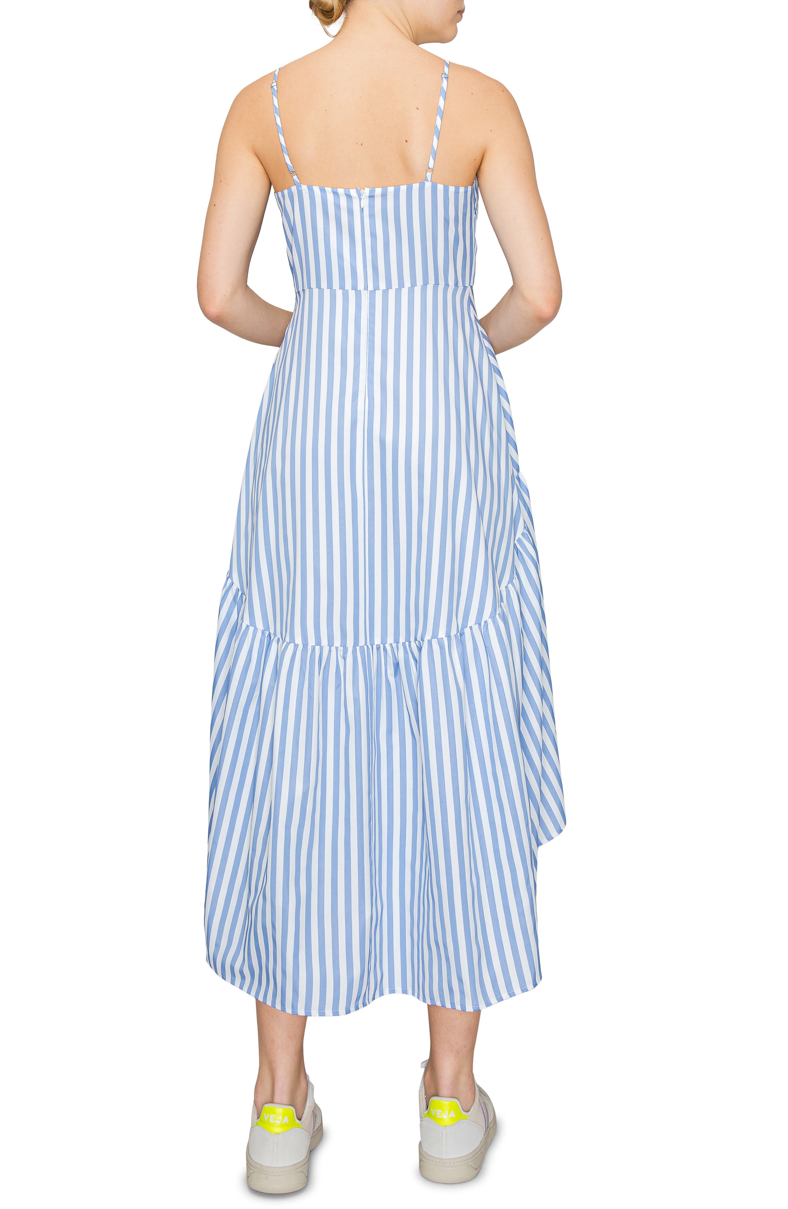 MELLODAY Stripe High-Low Sundress | Nordstromrack