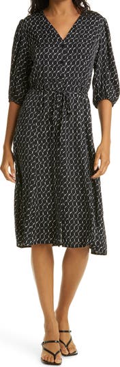Nordstrom Signature Button Front Stretch Silk Dress | Nordstromrack