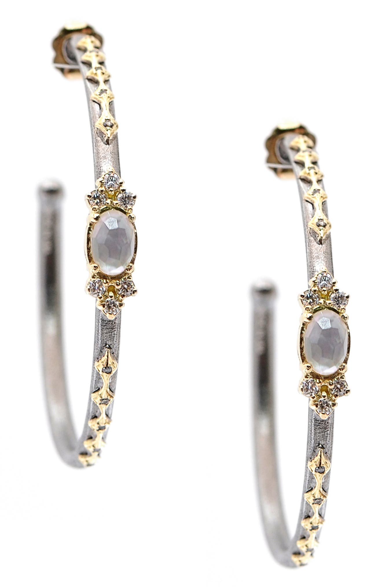 Armenta Old World Mother-of-Pearl Hoop Earrings | Nordstrom
