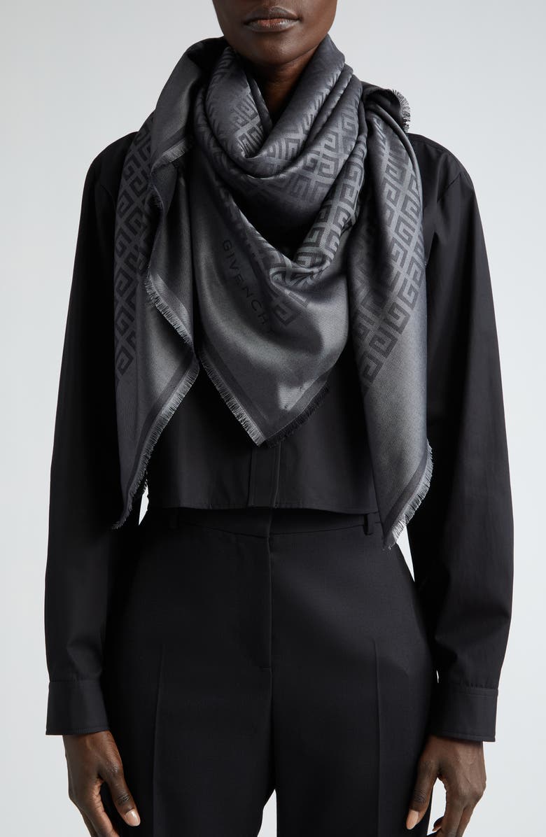 Givenchy 4G Jacquard Silk & Wool Scarf | Nordstrom