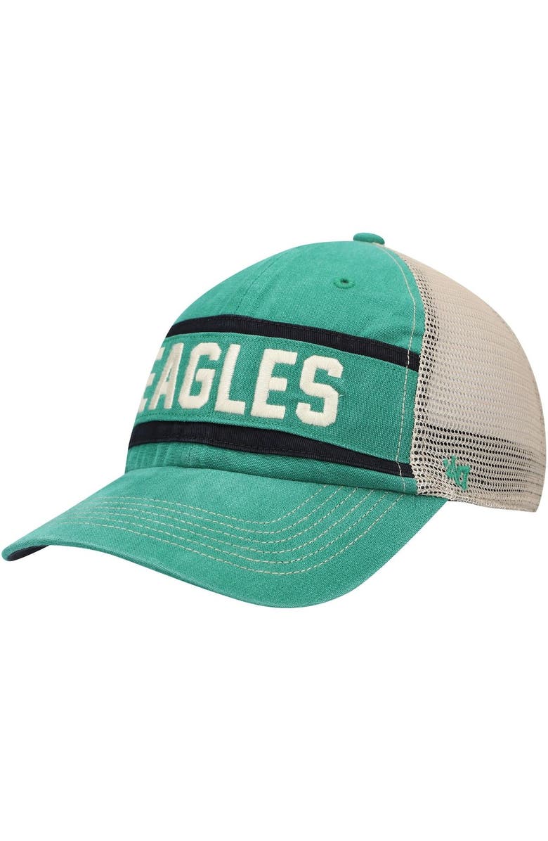 '47 Men's '47 Kelly Green/Natural Philadelphia Eagles Juncture Trucker ...