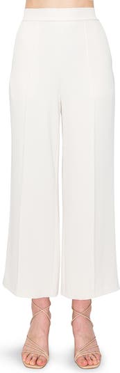 MELLODAY High Waist Crop Wide Leg Pants | Nordstromrack