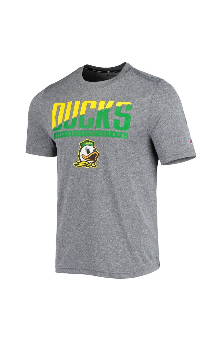 Champion Men's Champion Gray Oregon Ducks Wordmark Slash T-Shirt ...