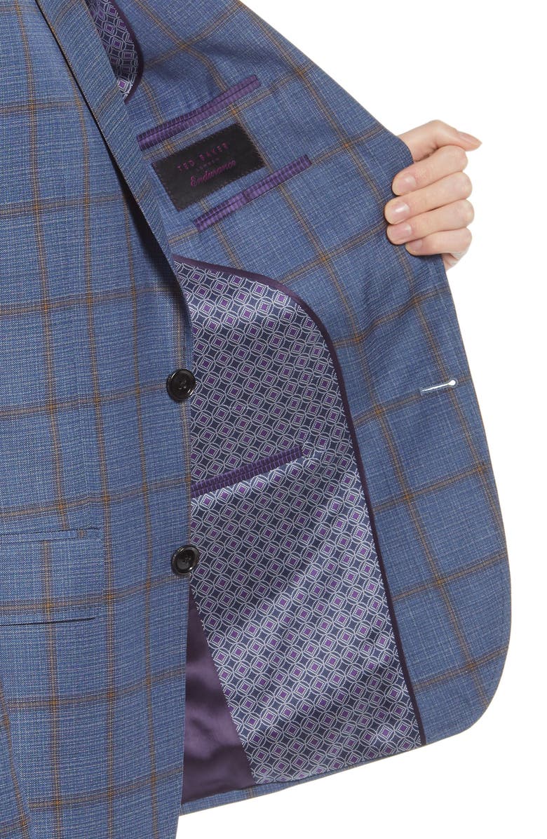 Ted Baker London Jay Trim Fit Windowpane Wool Sport Coat | Nordstromrack
