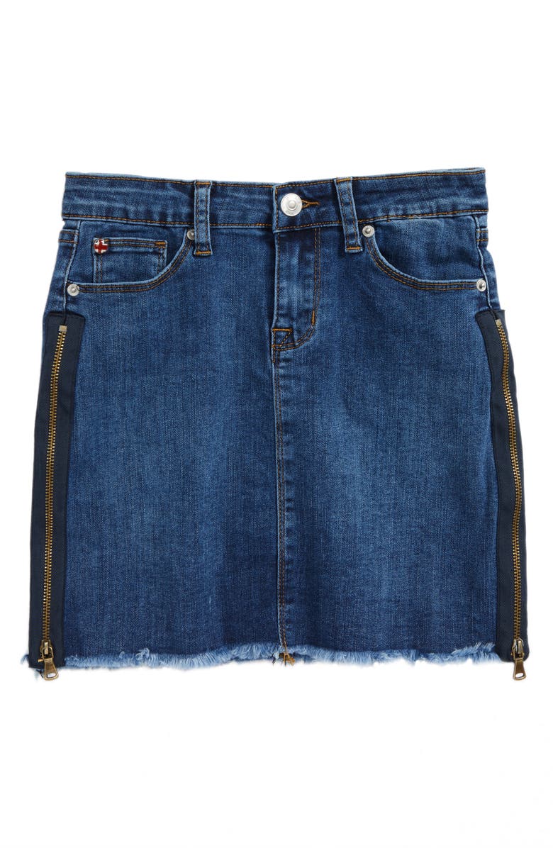 Hudson Kids Olivia Frayed Hem Denim Skirt | Nordstrom