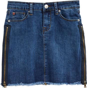 Hudson Kids Olivia Frayed Hem Denim Skirt | Nordstrom