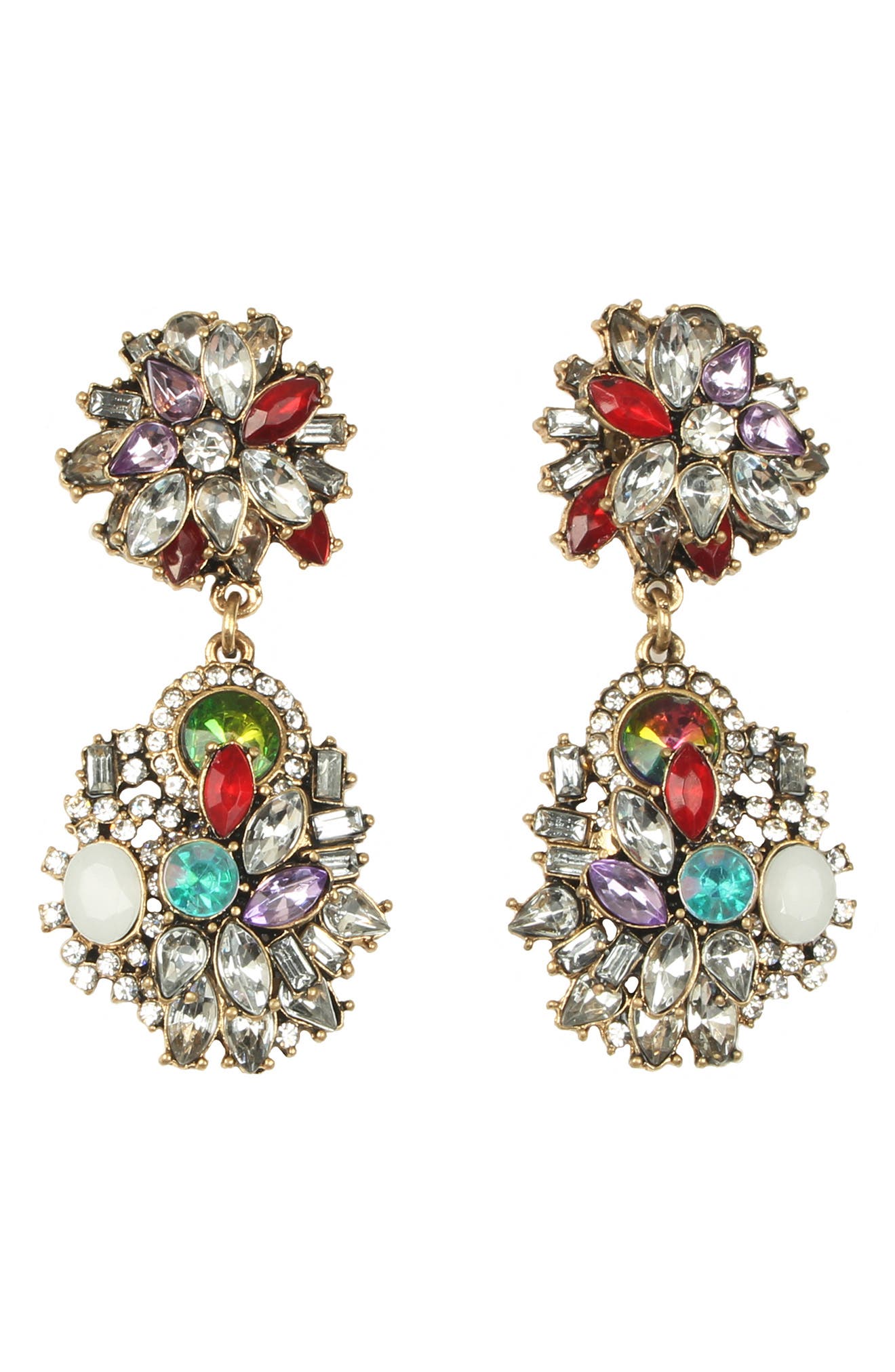 EYE CANDY LOS ANGELES Luxe Collection Ivy Rainbow Crystal Cluster Drop ...