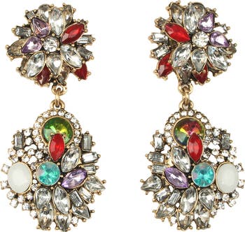 EYE CANDY LOS ANGELES Luxe Collection Ivy Rainbow Crystal Cluster Drop ...