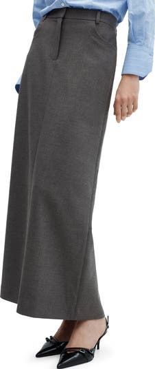 MANGO Back Slit Skirt | Nordstrom