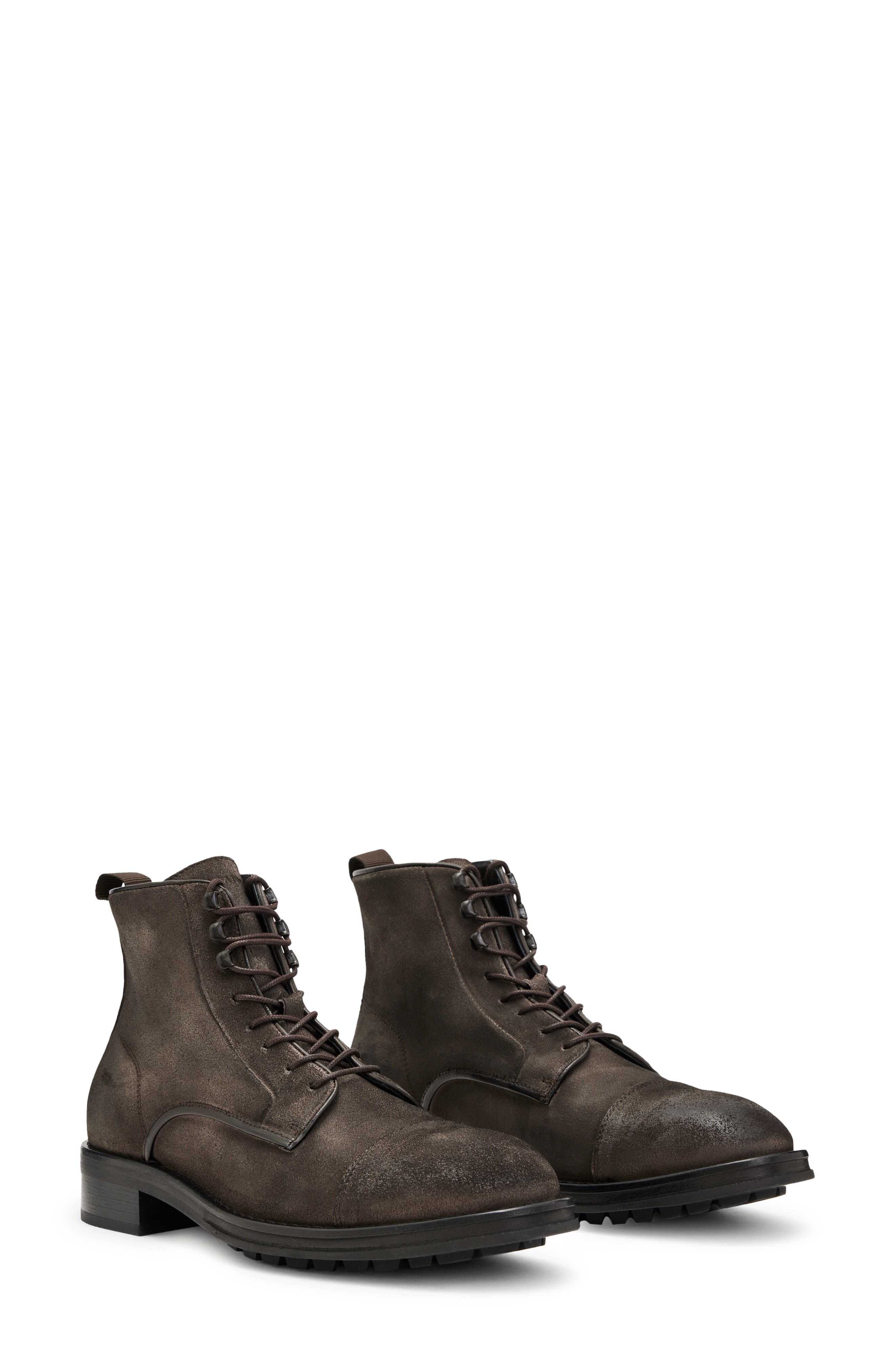 AllSaints Lambert Suede Combat Boot (Men) | Nordstrom