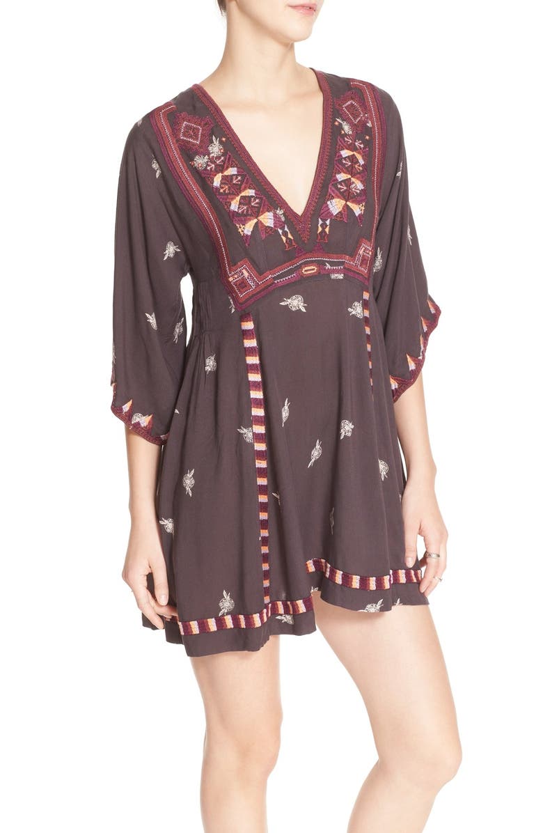 Free People 'Tulum' Embroidered Minidress | Nordstromrack