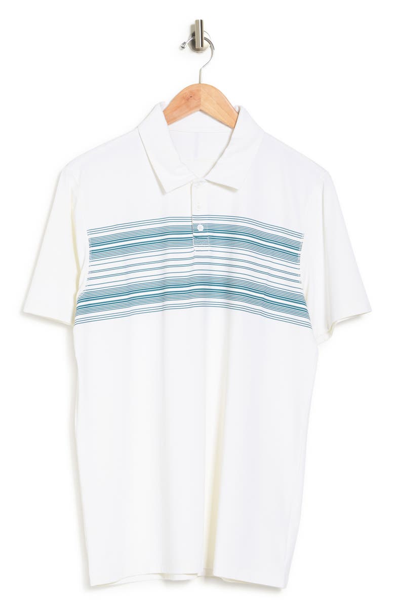 The Normal Brand Sunset Seamed Stripe Performance Polo | Nordstromrack