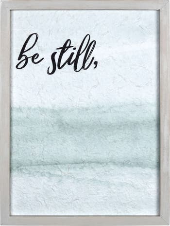 STRATTON HOME DECOR Be Still Framed Wall Art | Nordstromrack