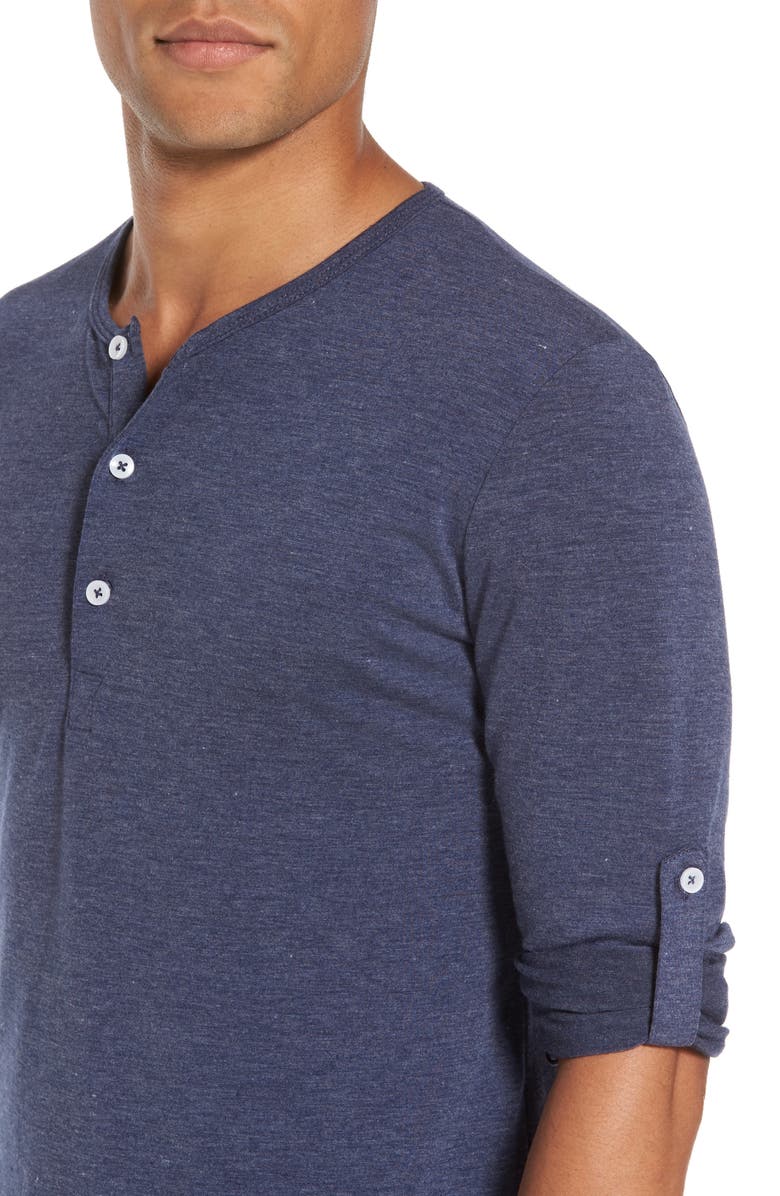 Mizzen+Main Dawson Heather Navy Henley | Nordstromrack