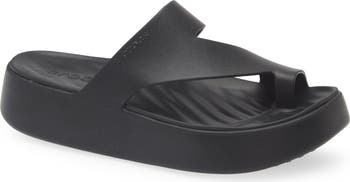 CROCS Getaway Toe Loop Platform Sandal (Women) | Nordstrom