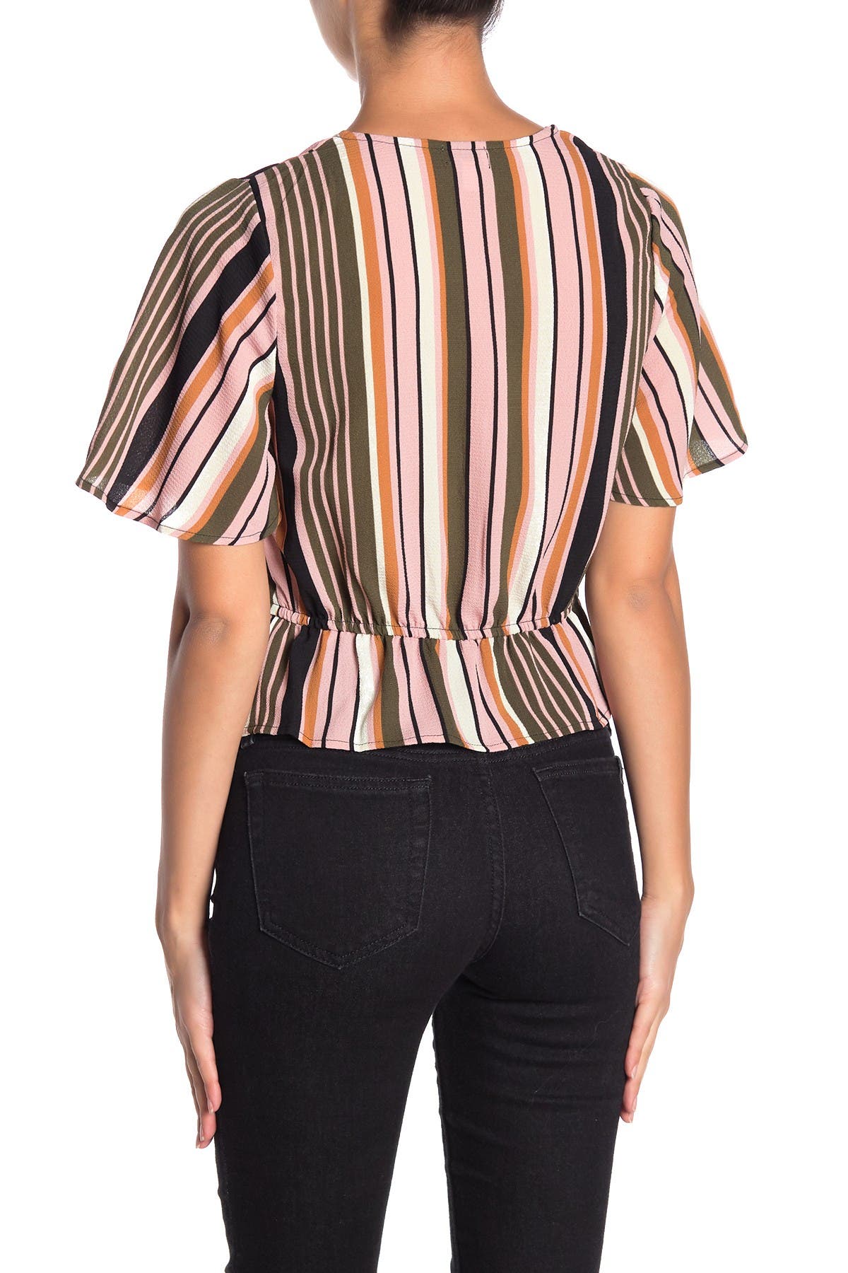 V-Neck Flutter Sleeve Top (Women) | Nordstromrack