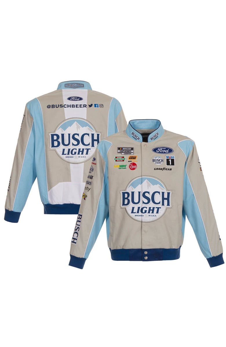 JH DESIGN Men's JH Design Gray Kevin Harvick Busch Light Twill Driver ...