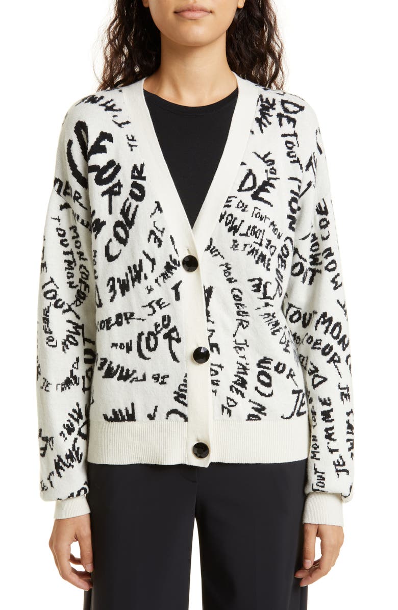 Cinq à Sept Nyla Graphic Cardigan | Nordstromrack