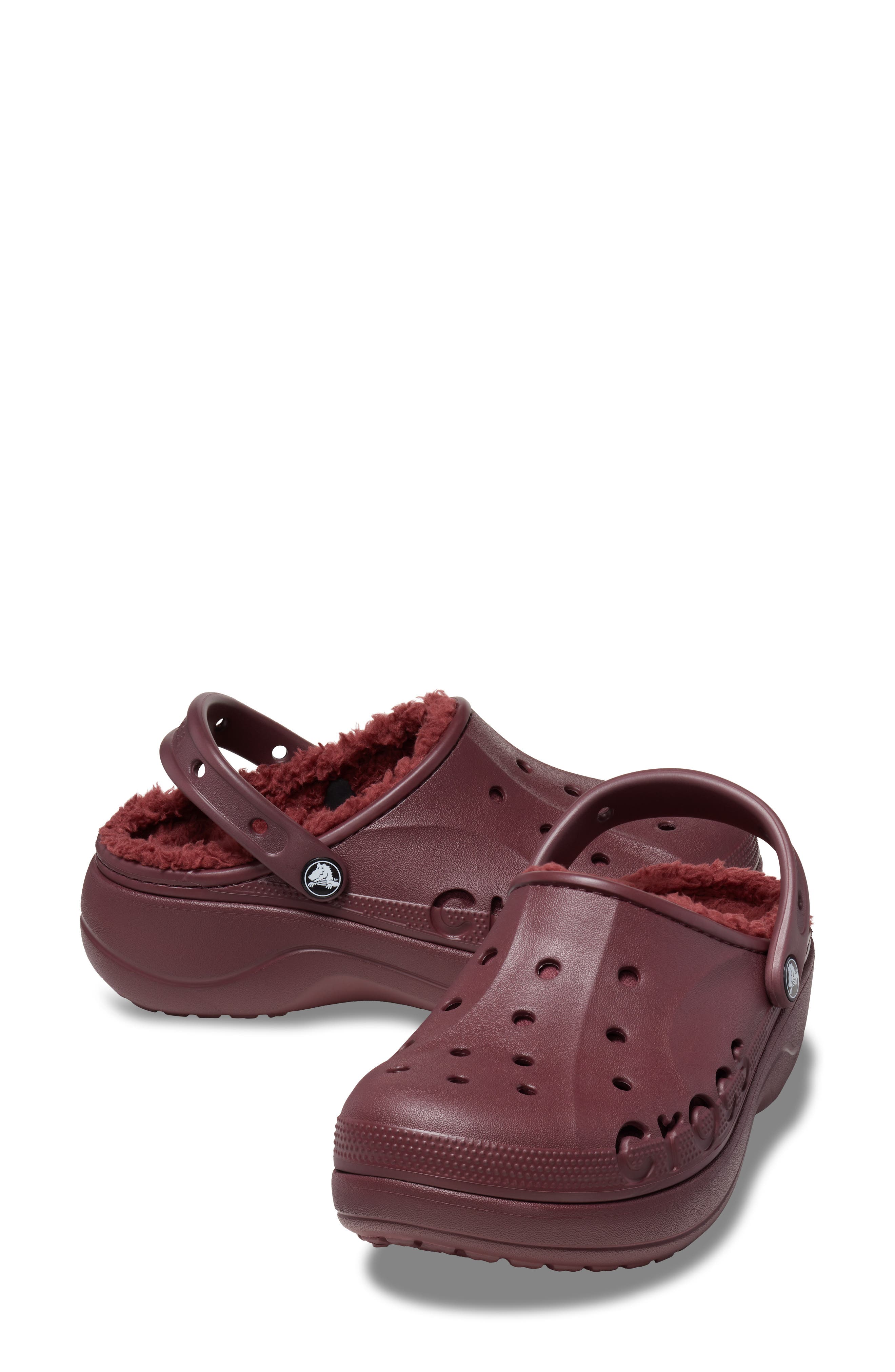 CROCS Baya Platform Faux Fur Lined Clog (Women) | Nordstromrack