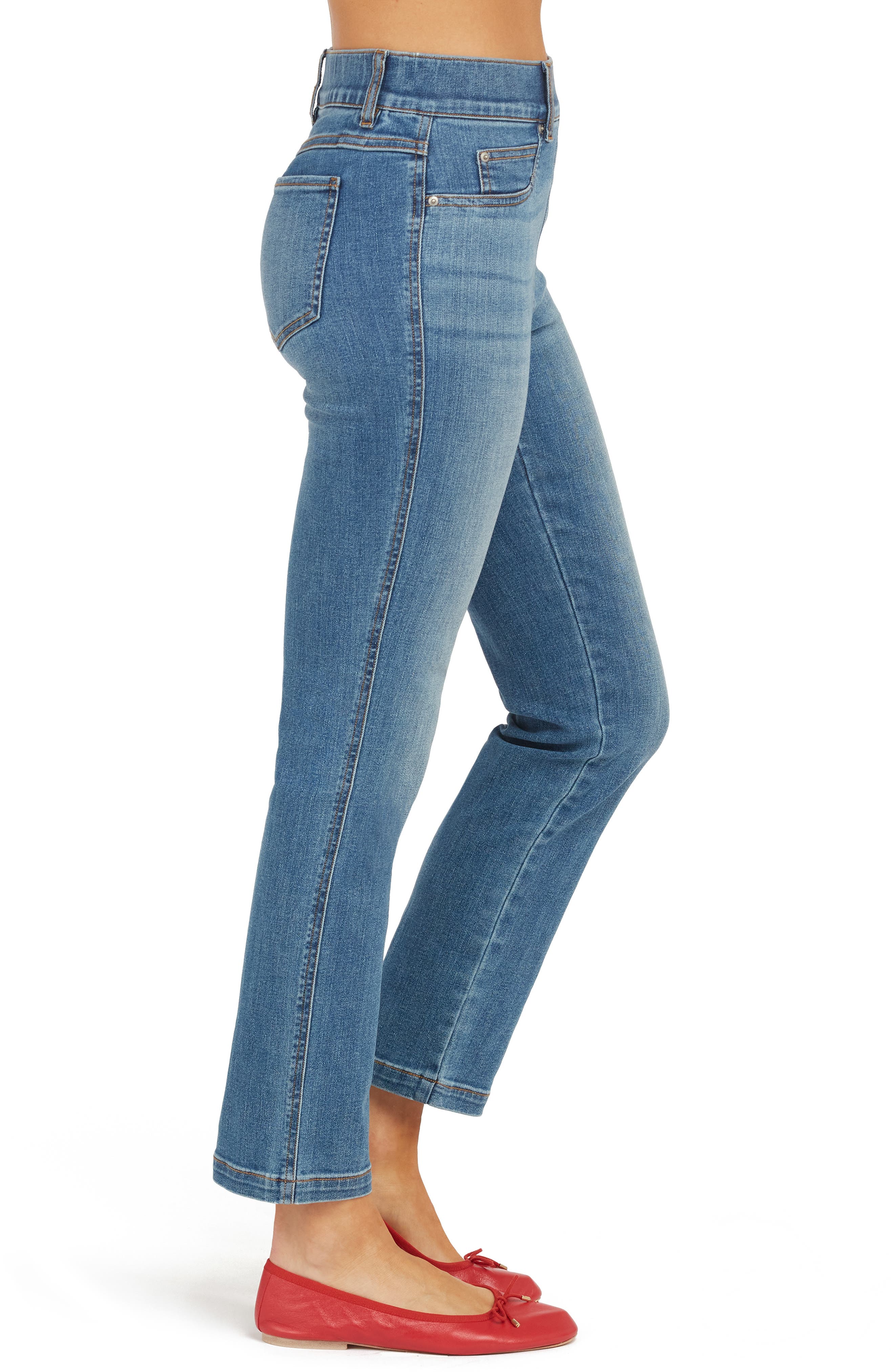 SPANX® Straight Leg Ankle Jeans | Nordstromrack