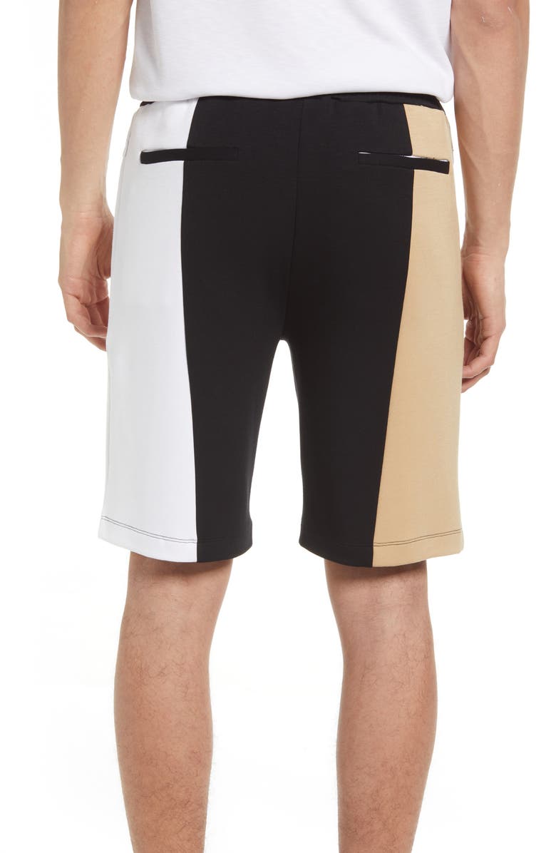 KARL LAGERFELD PARIS Kidult Colorblock Stretch Shorts | Nordstromrack