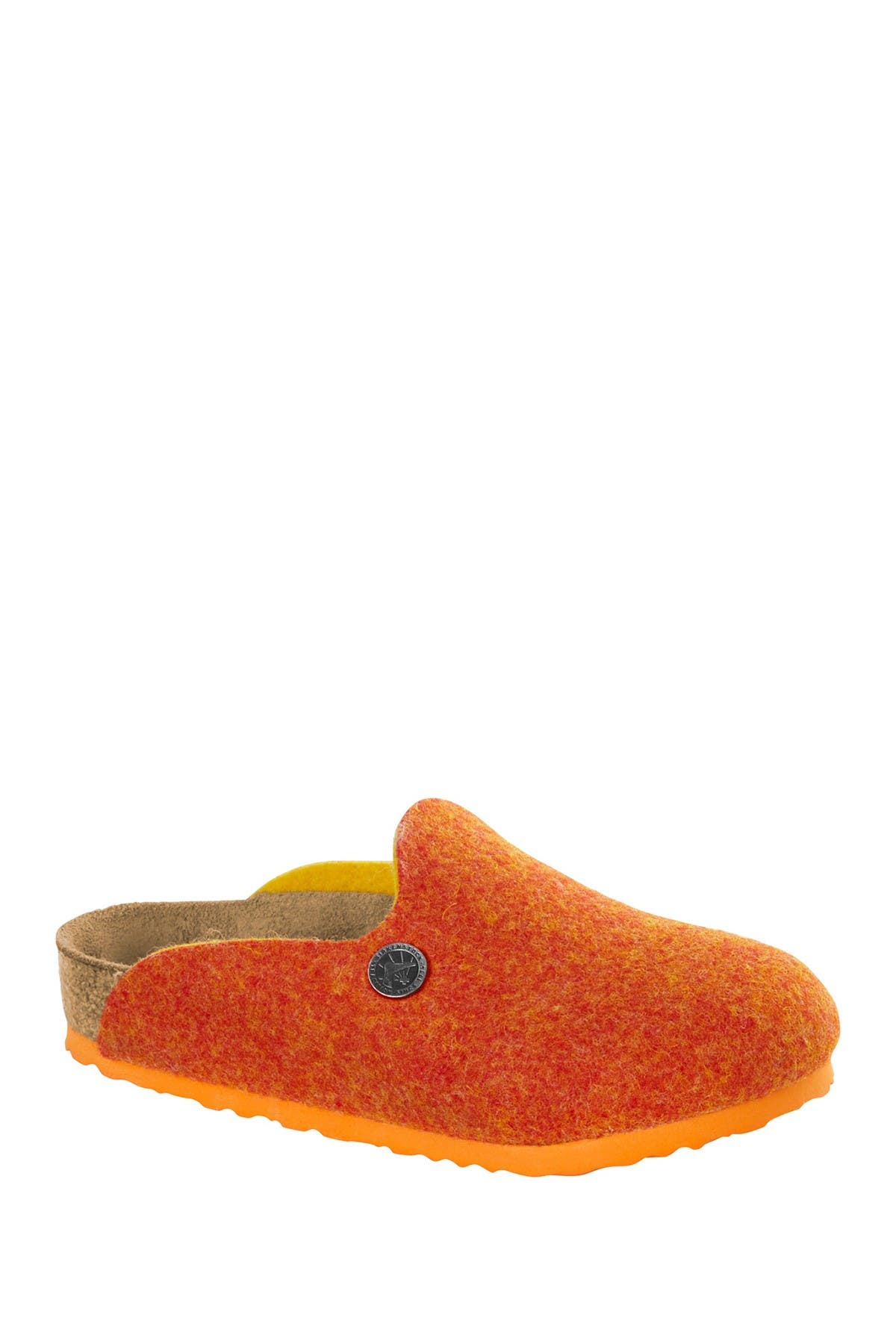 Birkenstock Amsterdam Orange Felt Slip-On Mule - Discontinued ...