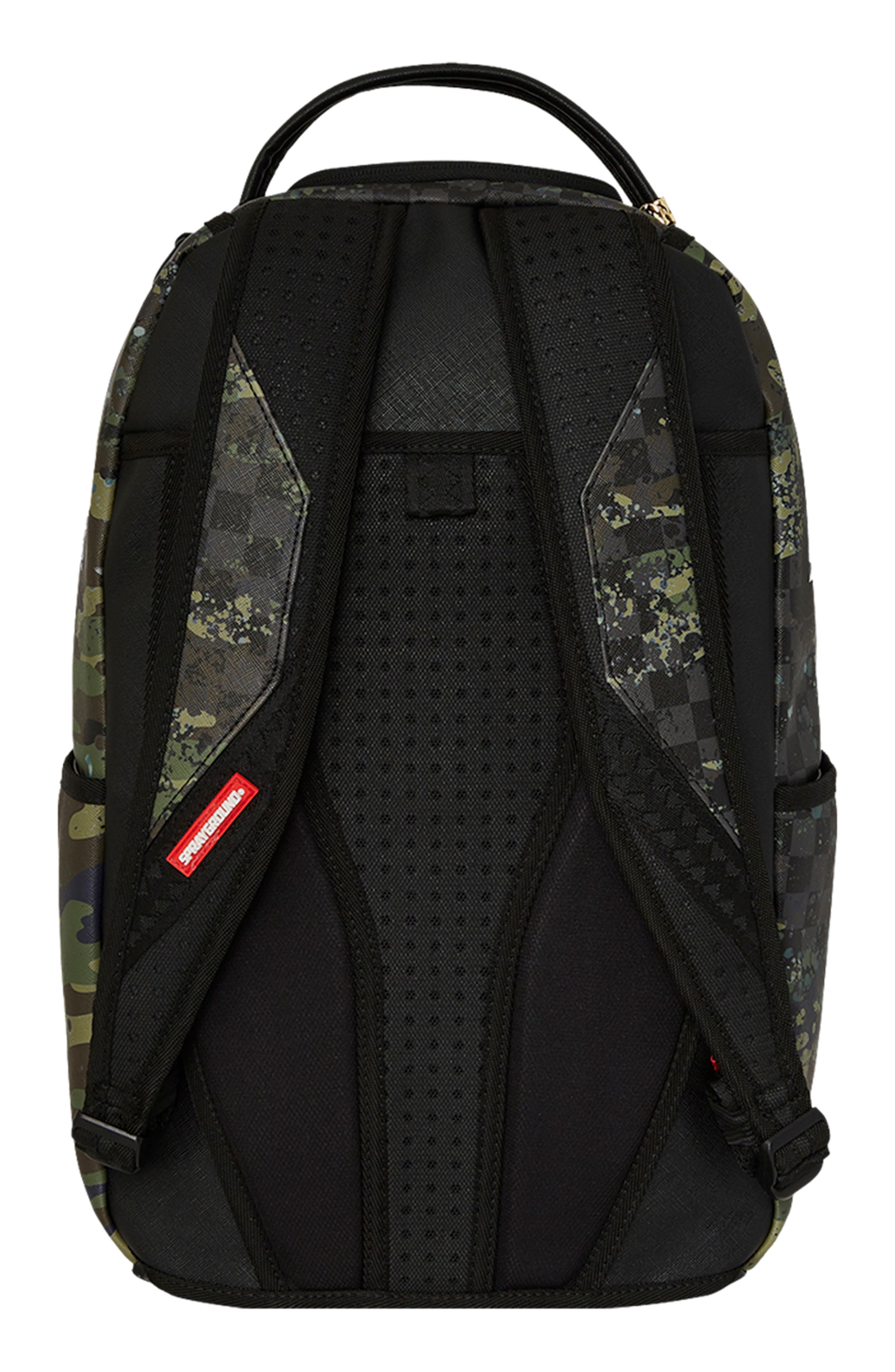 Sprayground Kids' Camo Splash Shark DLXSV Backpack | Nordstrom