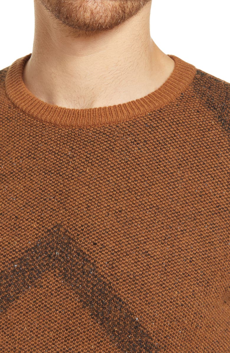 Billy Reid Painted Zigzag Wool & Cashmere Crewneck Sweater | Nordstromrack