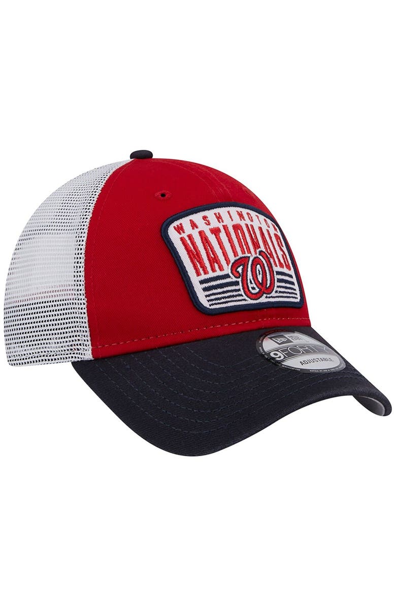 New Era Men's New Era Red Washington Nationals Two-Tone Patch 9FORTY ...