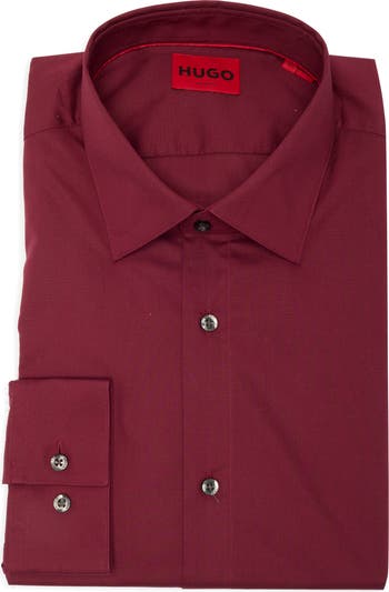 HUGO Valerio Regular Fit Cotton Dress Shirt | Nordstromrack