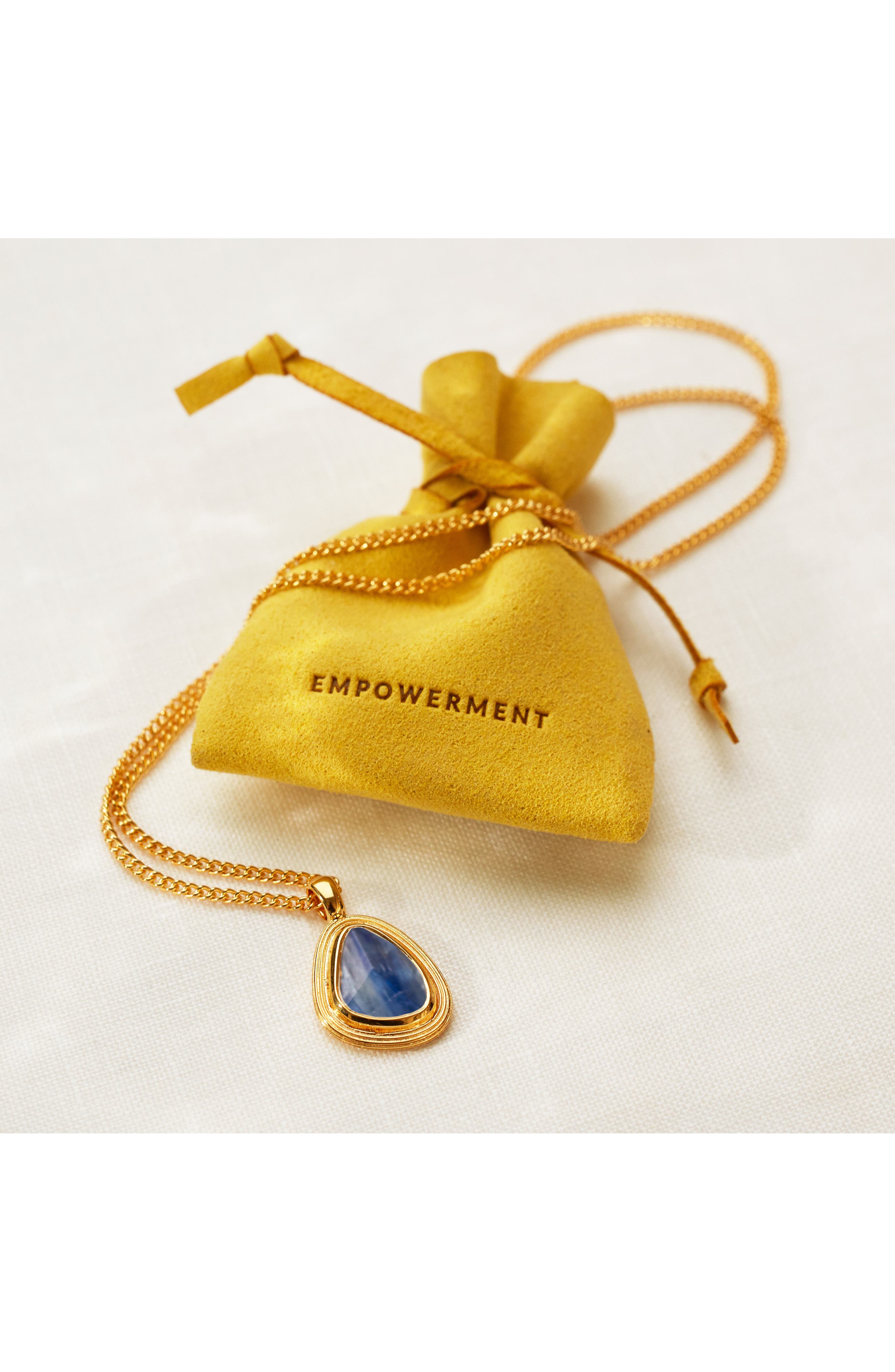 Monica Vinader Amulet Empowerment Kyanite Pendant Necklace | Nordstromrack