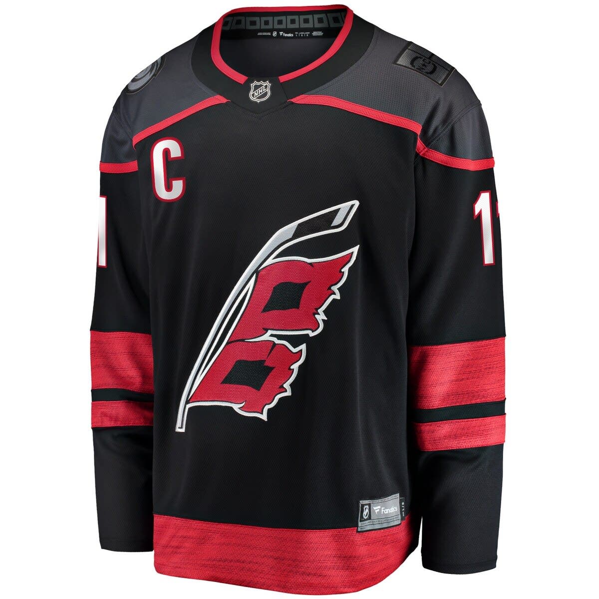 FANATICS Men's Fanatics Jordan Staal Black Carolina Hurricanes Home ...
