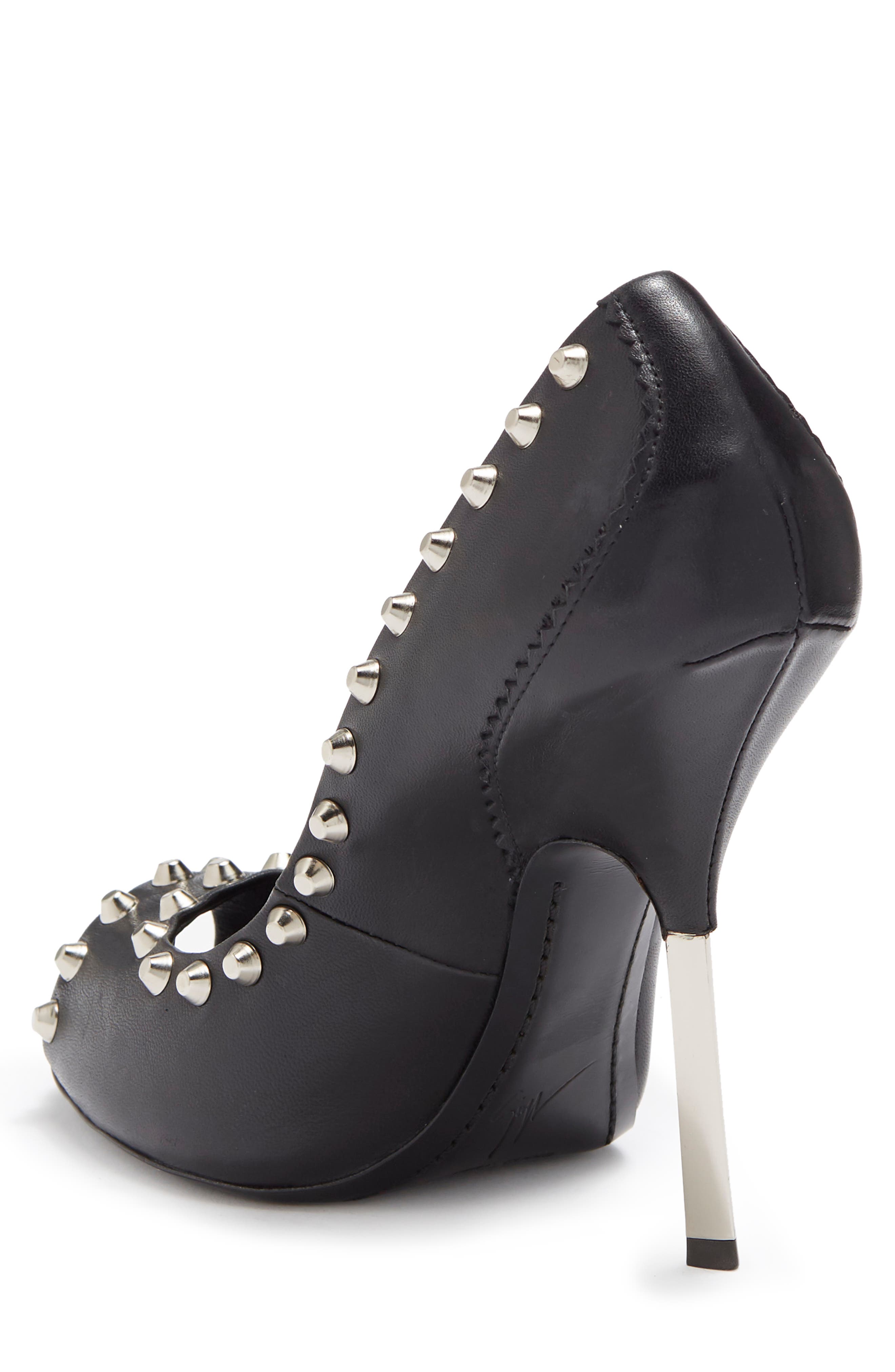 Peep Toe Studded Leather Sandal (Women) | Nordstromrack