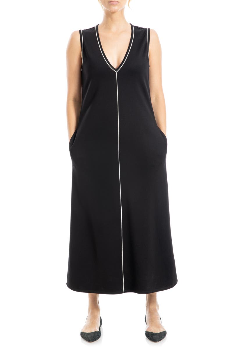 MAX STUDIO V-Neck Sleeveless A-Line Dress | Nordstromrack