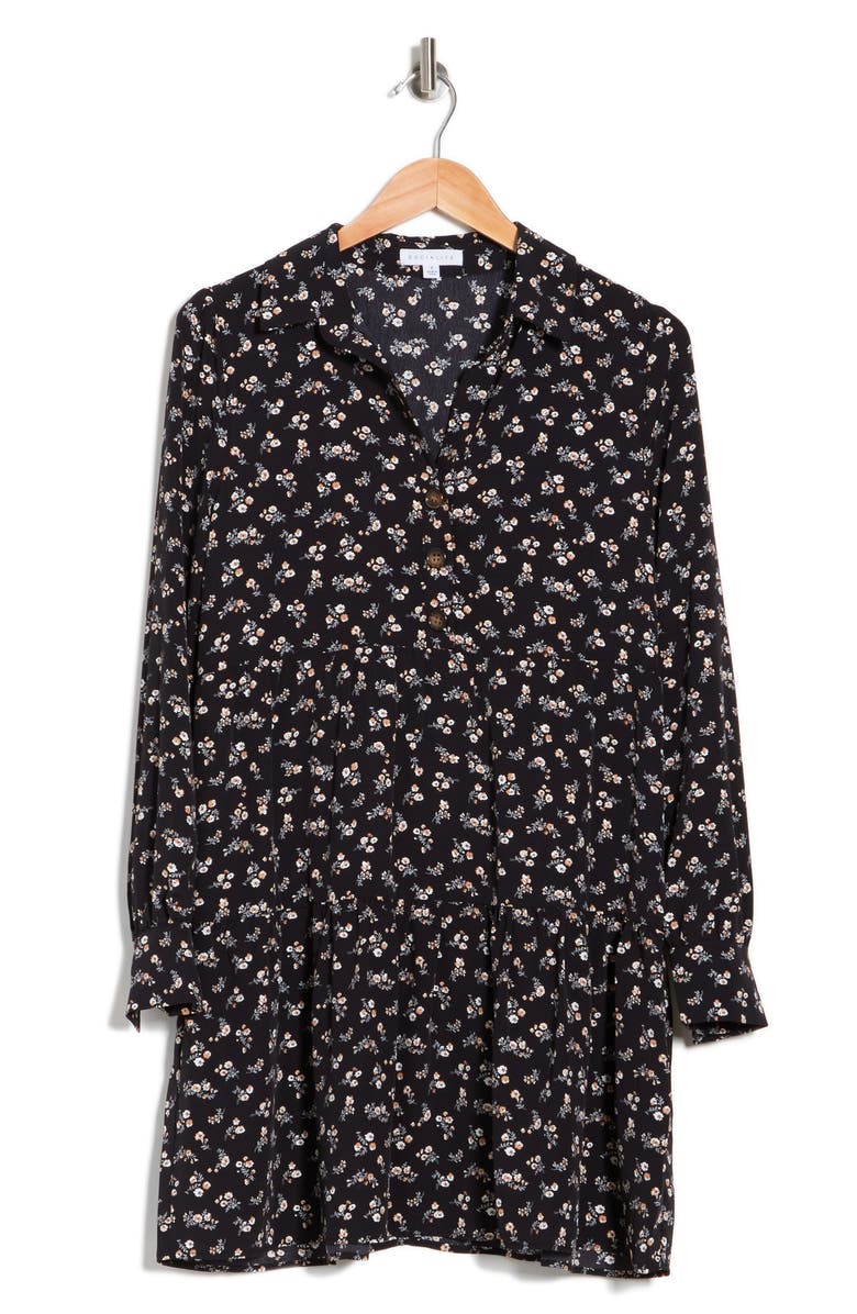 Socialite Tiered Long Sleeve Dress | Nordstromrack