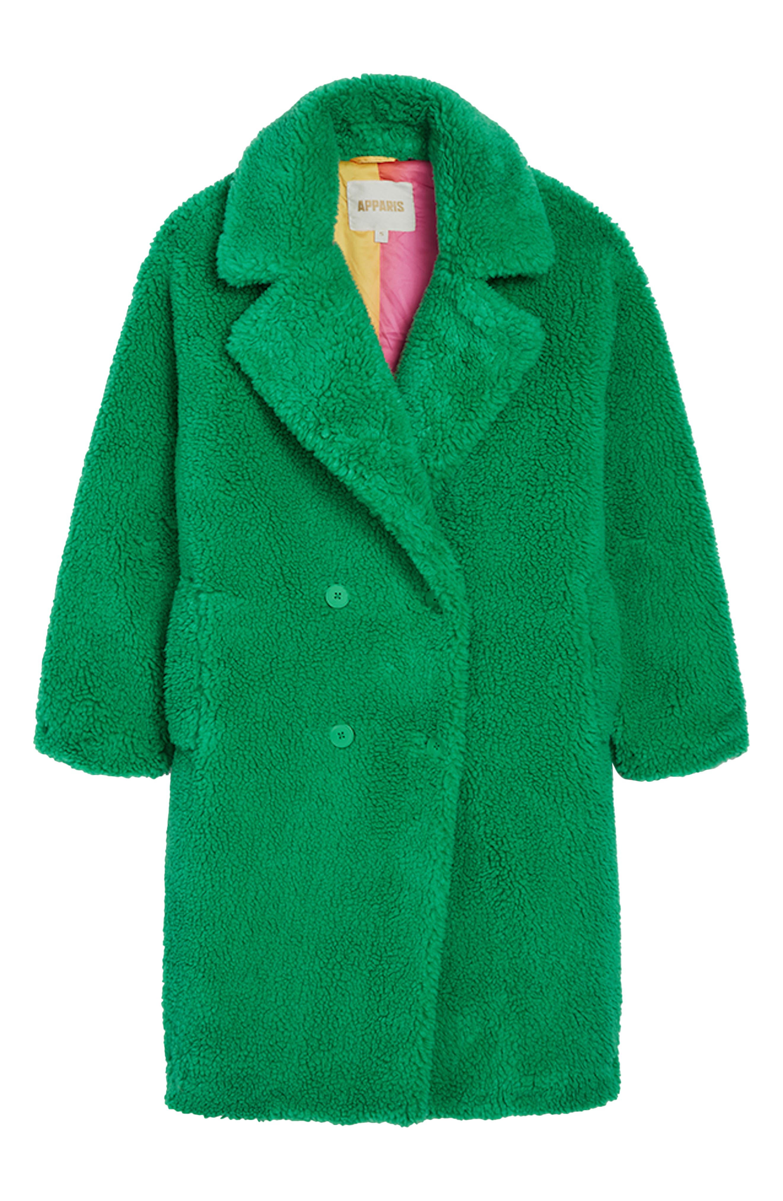 Apparis Dasha Recycled Polyester & Hemp Faux Fur Coat | Nordstrom