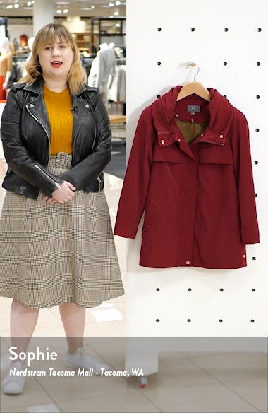 Gallery Pleat Hooded Raincoat | Nordstromrack