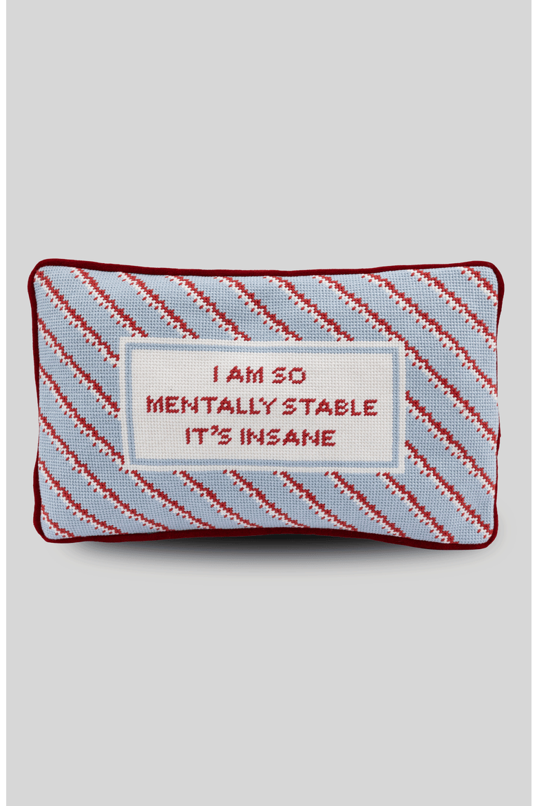 Mentally Stable Needlepoint Pillow | Nordstrom