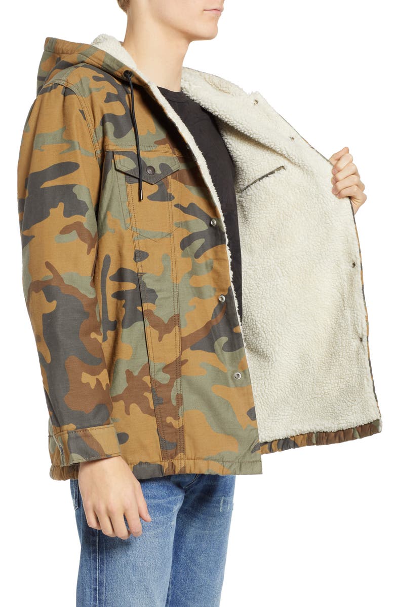 Levi's® x Justin Timberlake Faux Shearling Hooded Trucker Jacket ...